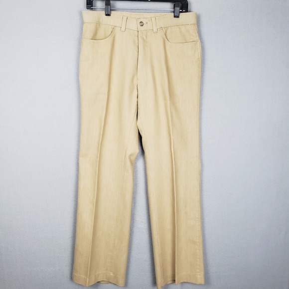 Levi's | Pants | Vintage Levis Action Slacks Mens 32x3 Tan Pleated ...